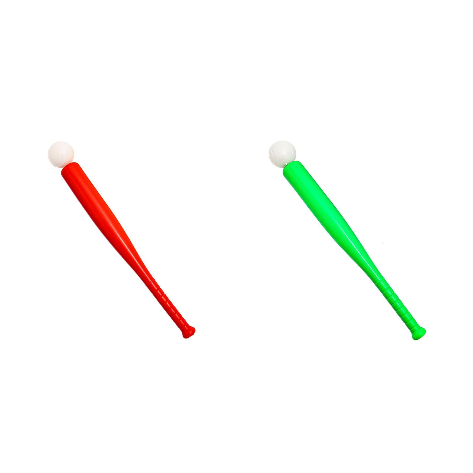 Baseball 2 Sets Kids Baseball Bat and Ball Set Plastic Baseball Bat ...