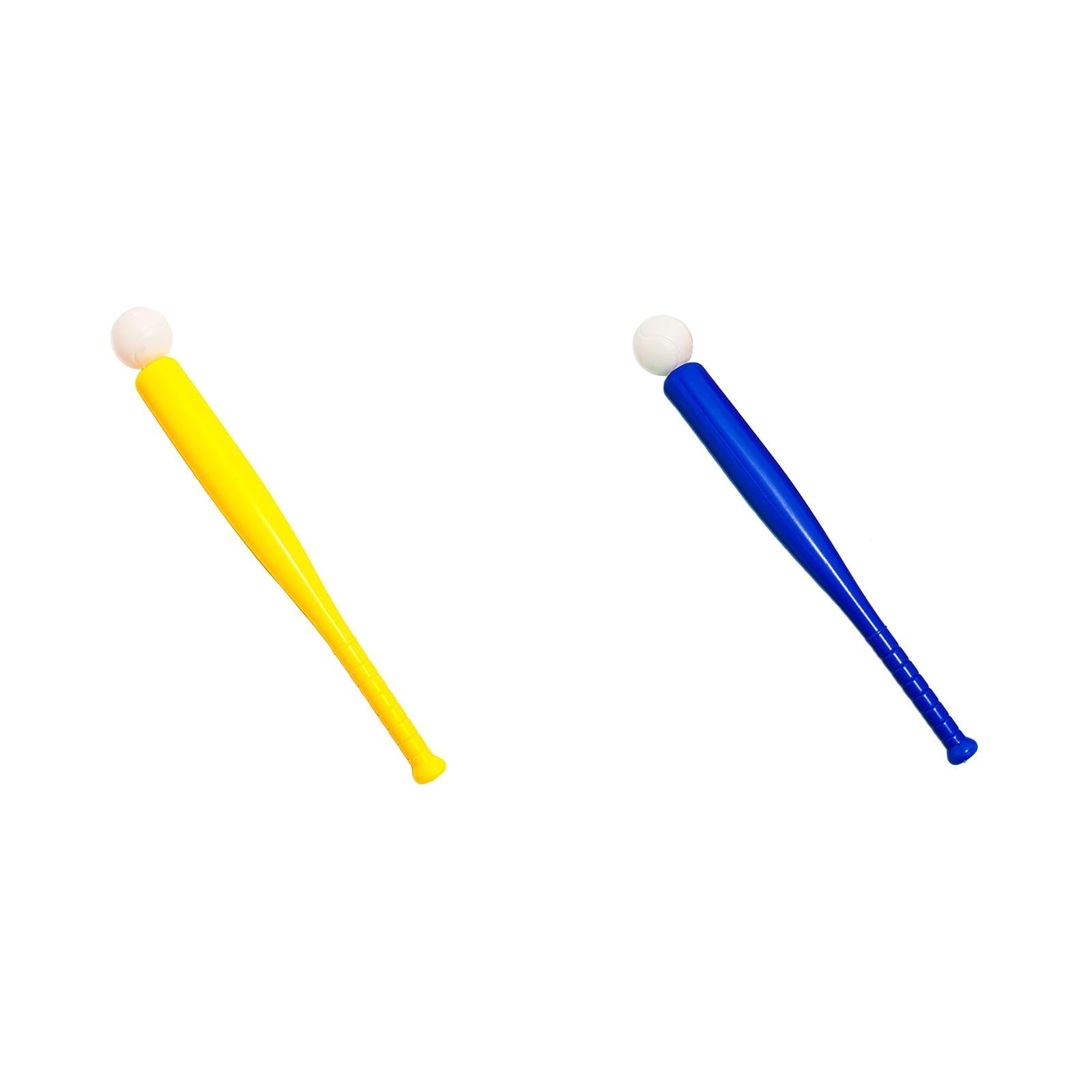 Baseball 2 Sets Kids Baseball Bat and Ball Set Plastic Baseball Bat ...