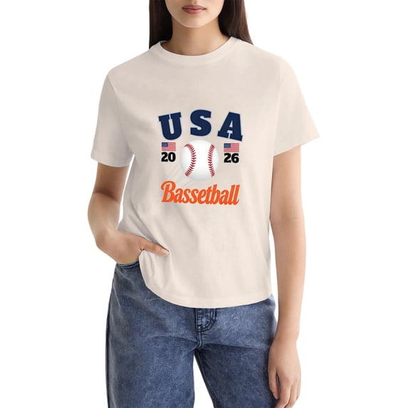 Baseball 2026 Women Shirt USA Baseball Match Season Jersey Game Day T ...