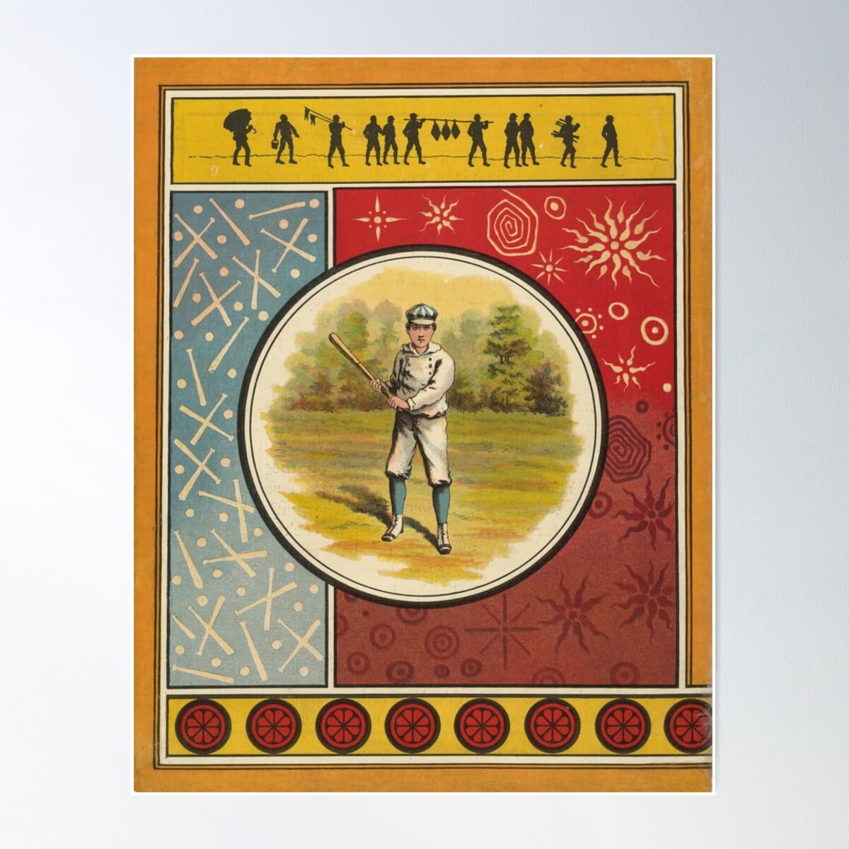 Baseball Abc 1885 - Vintage Book Illustration Series No. 2 - Digitally ...