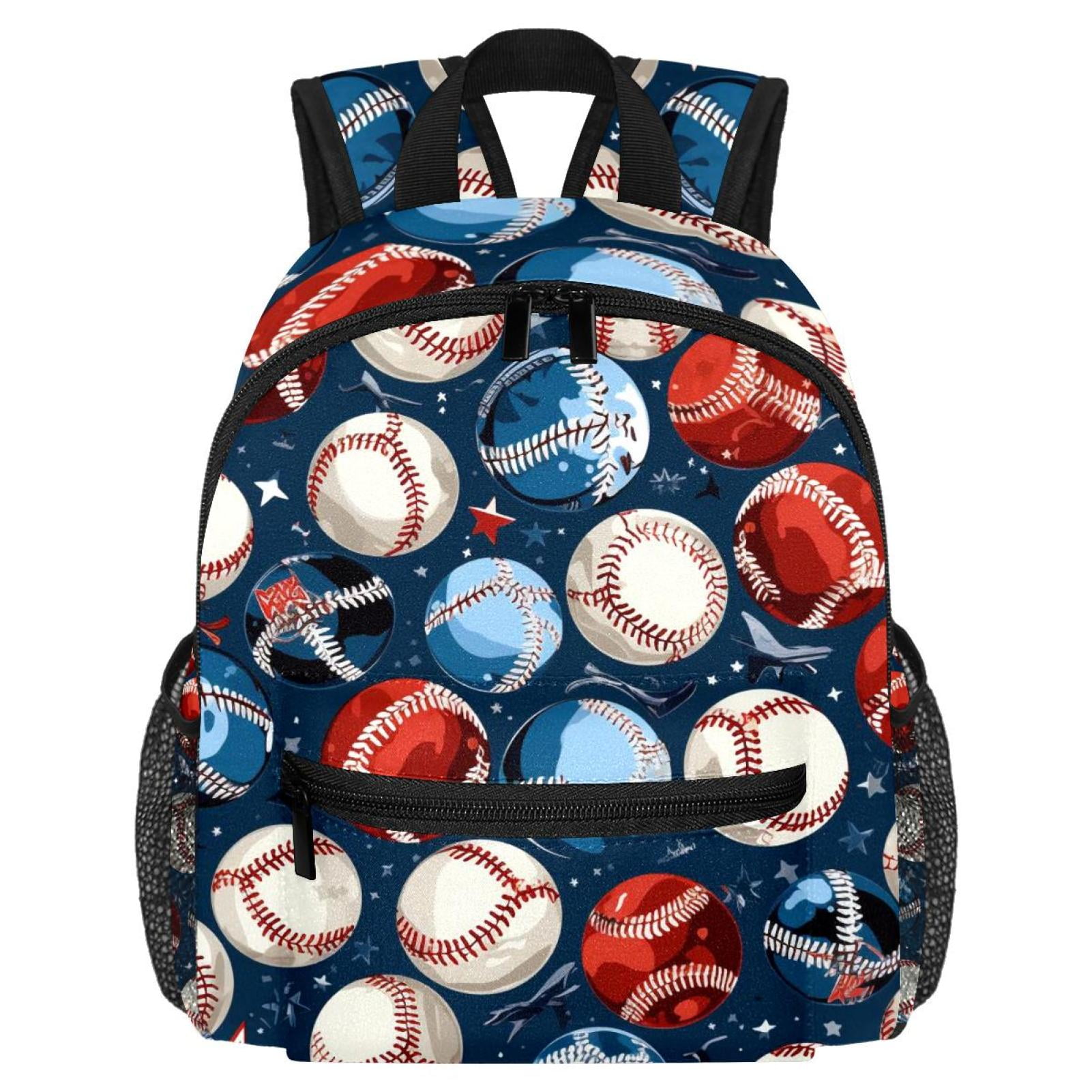 Baseball Adjustable Shoulder Strap Backpack - Large Capacity, Printed ...