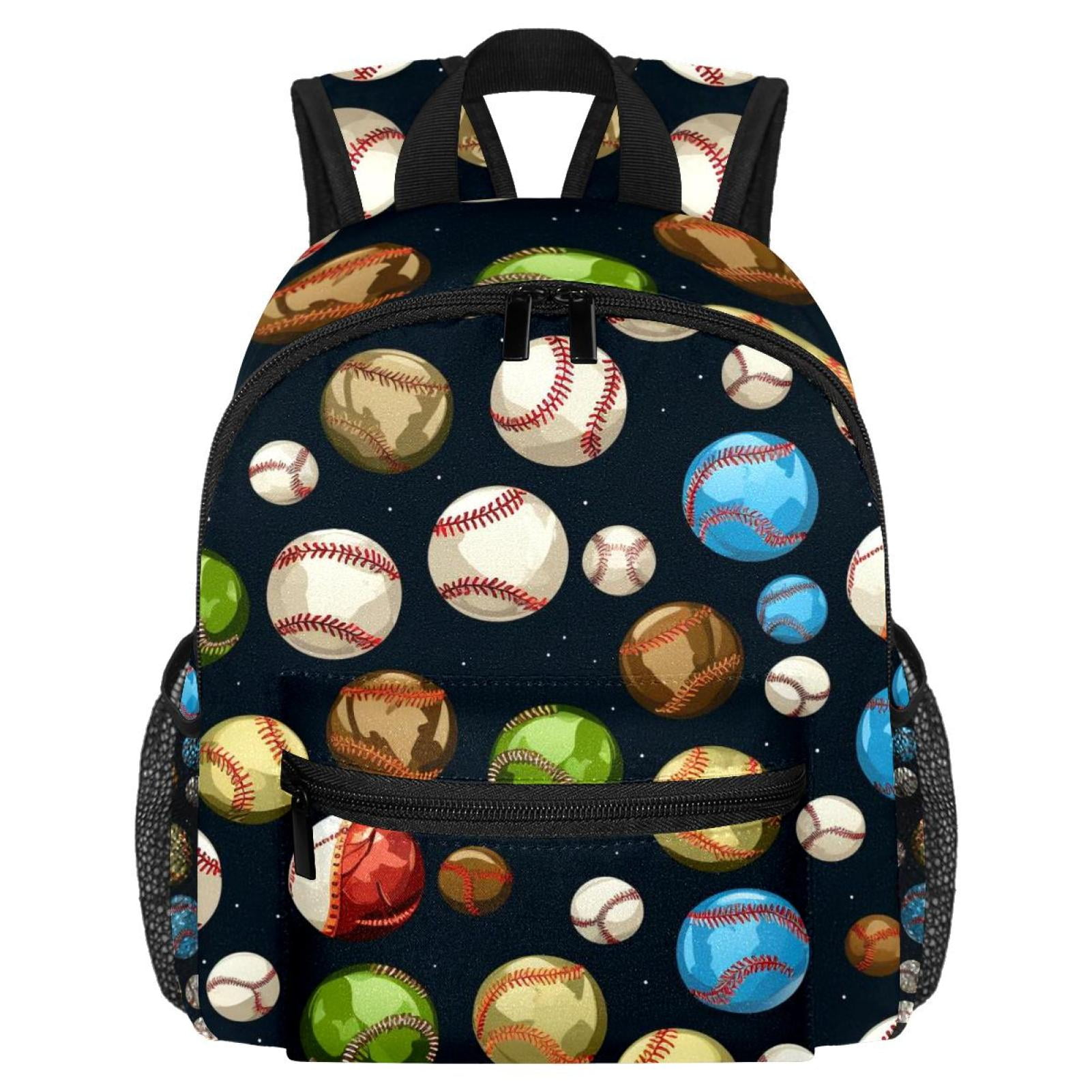 Baseball Adjustable Shoulder Strap Backpack - Large Capacity, Printed ...