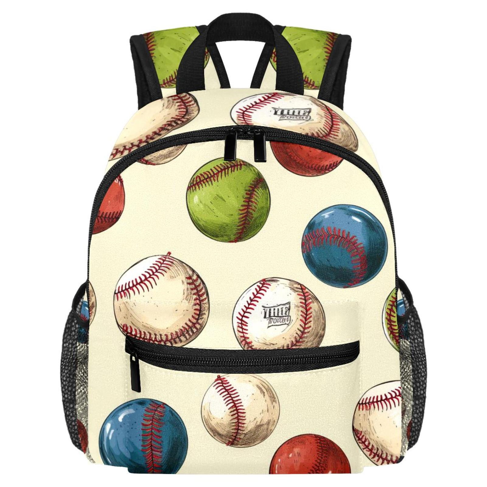 Baseball Adjustable Shoulder Strap Backpack - Large Capacity, Printed ...