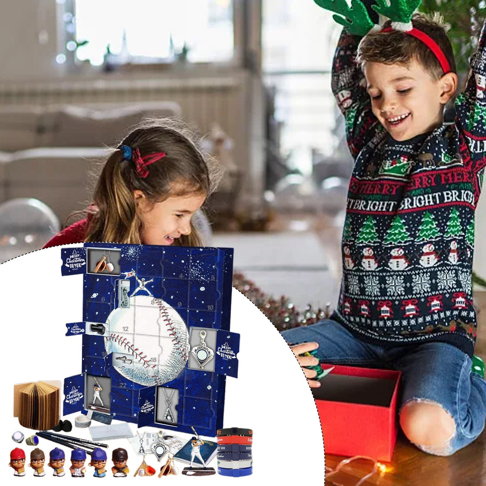 Baseball Advent Calendar 2025 with 24 Little Doors 24 Days Baseball ...