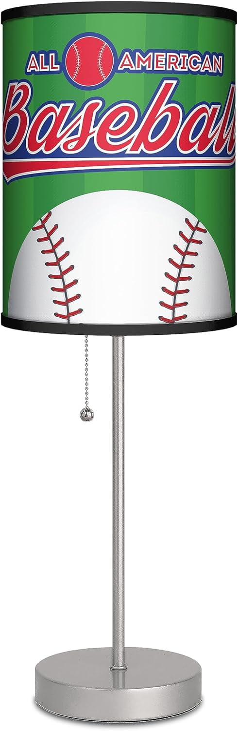 Baseball All American Tall Silver Lamp Lamps for nightstand, Lamp for ...
