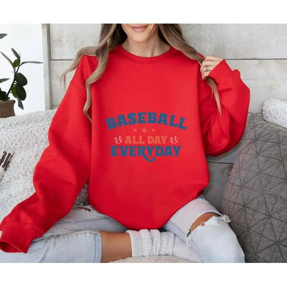 Baseball All Day Everyday Funny Sports Fan Player Catcher Graphic ...