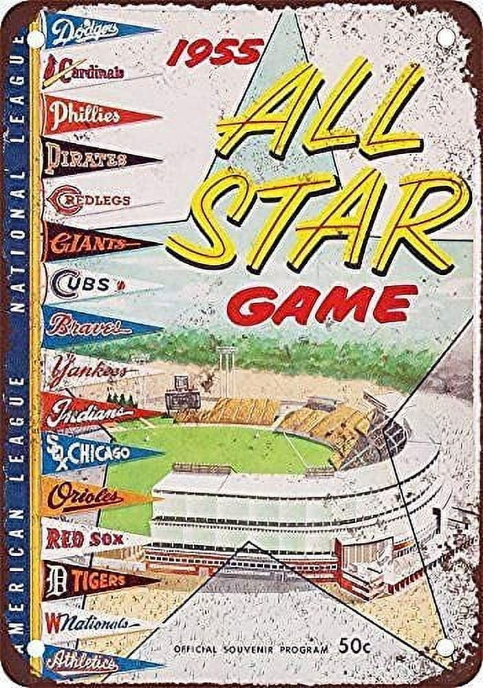 Baseball All Star Game Tin Metal Sign Bar Retro Wall Decor Poster Home ...