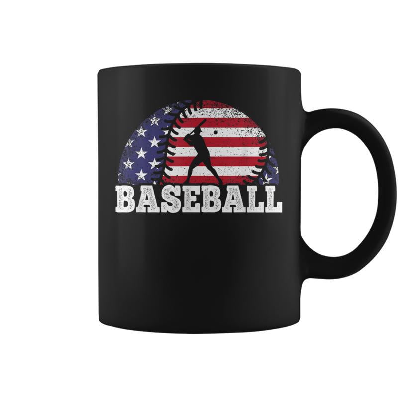 Baseball American Flag Baseball Player Coffee Mugs - Walmart.com