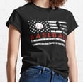 Baseball American Flag Fun Baseball Fan Classic T-shirt - Walmart.com
