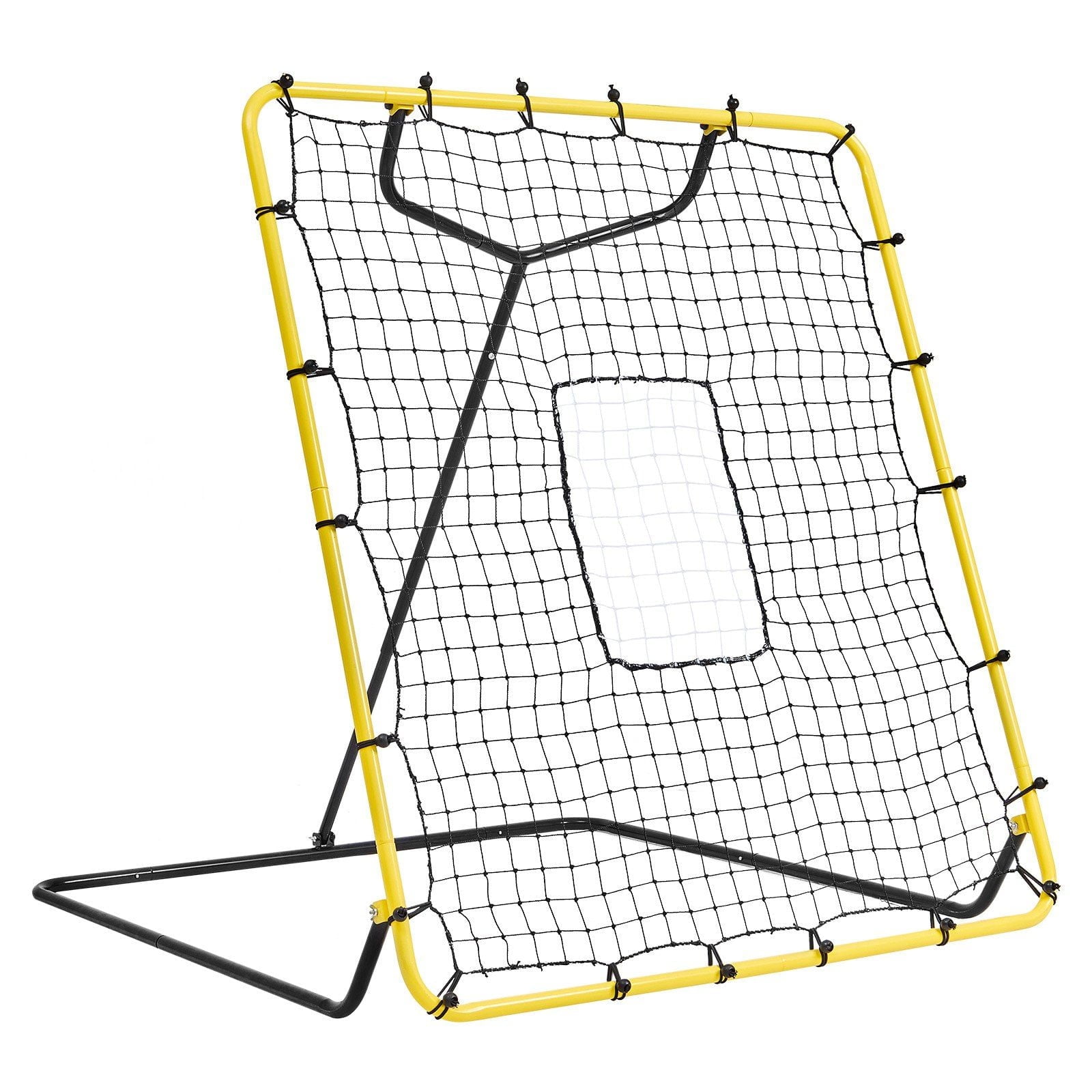 Baseball & Softball Rebounder Net - 4x4.5 Ft PitchBack Trainer with ...
