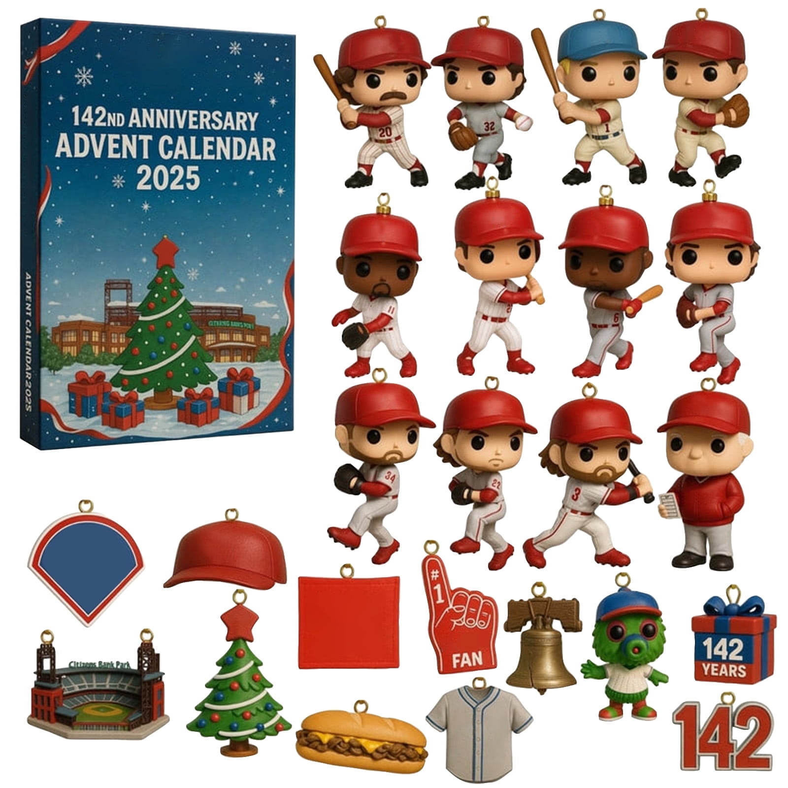 Baseball Anniversary 142th Advent Calendar 2025, PHILADELPHIA PHILLIES ...