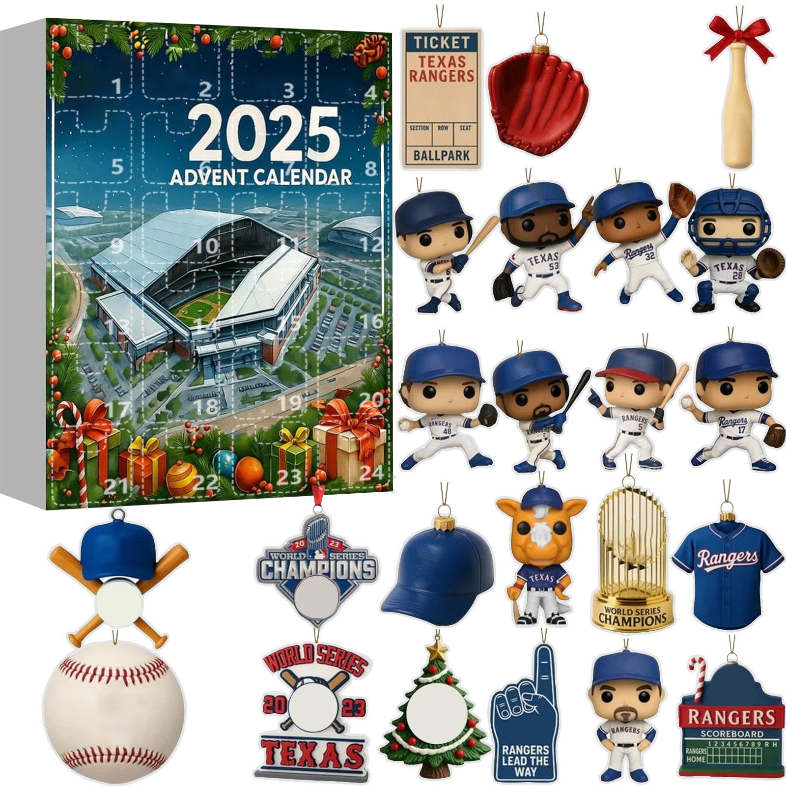 Baseball Anniversary Advent Calendar 2025 · 24 Day Holiday Countdown ...