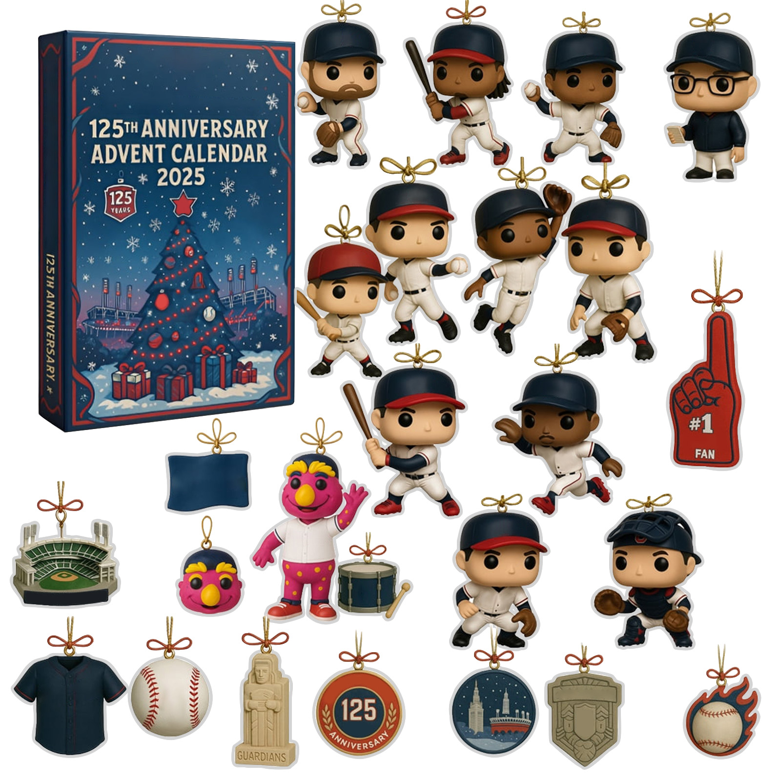 Baseball Anniversary Advent Calendar 2025 · 24 Day Holiday Countdown ...