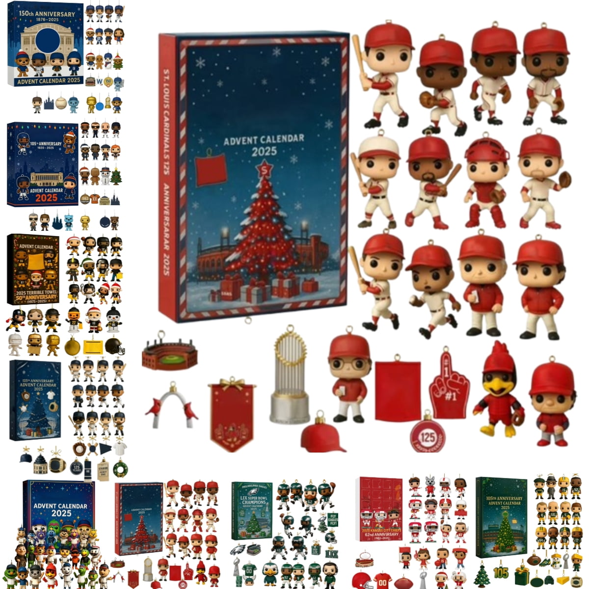Baseball Anniversary Advent Calendar 2025 · 24-Day Holiday Countdown ...