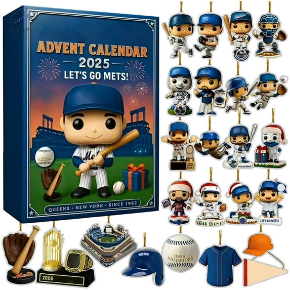 Baseball Anniversary Advent Calendar 2025, Baseball Holiday Countdown ...