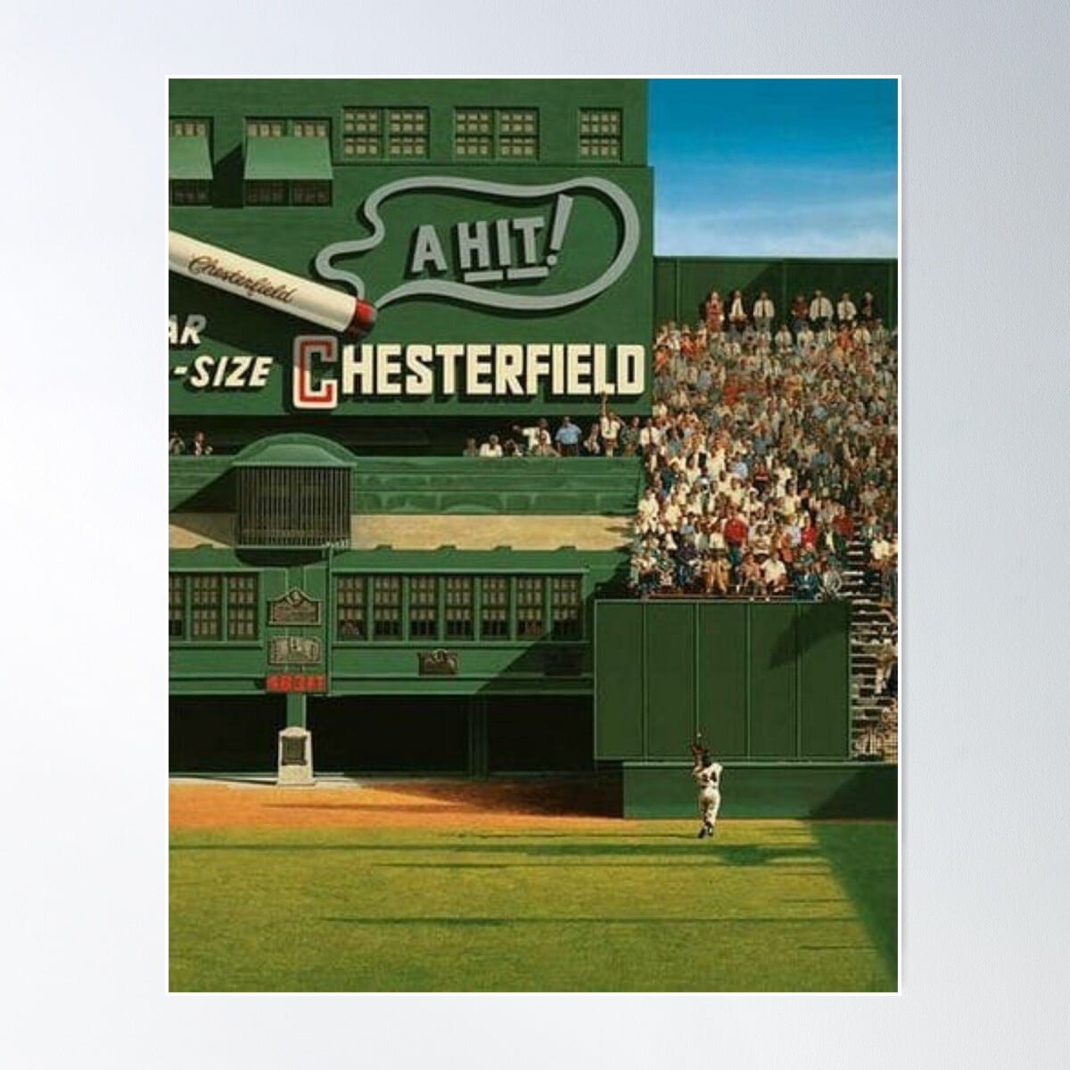 Baseball Art - Colorized ‘The Catch’ By Willie Mays Poster Wall Art ...