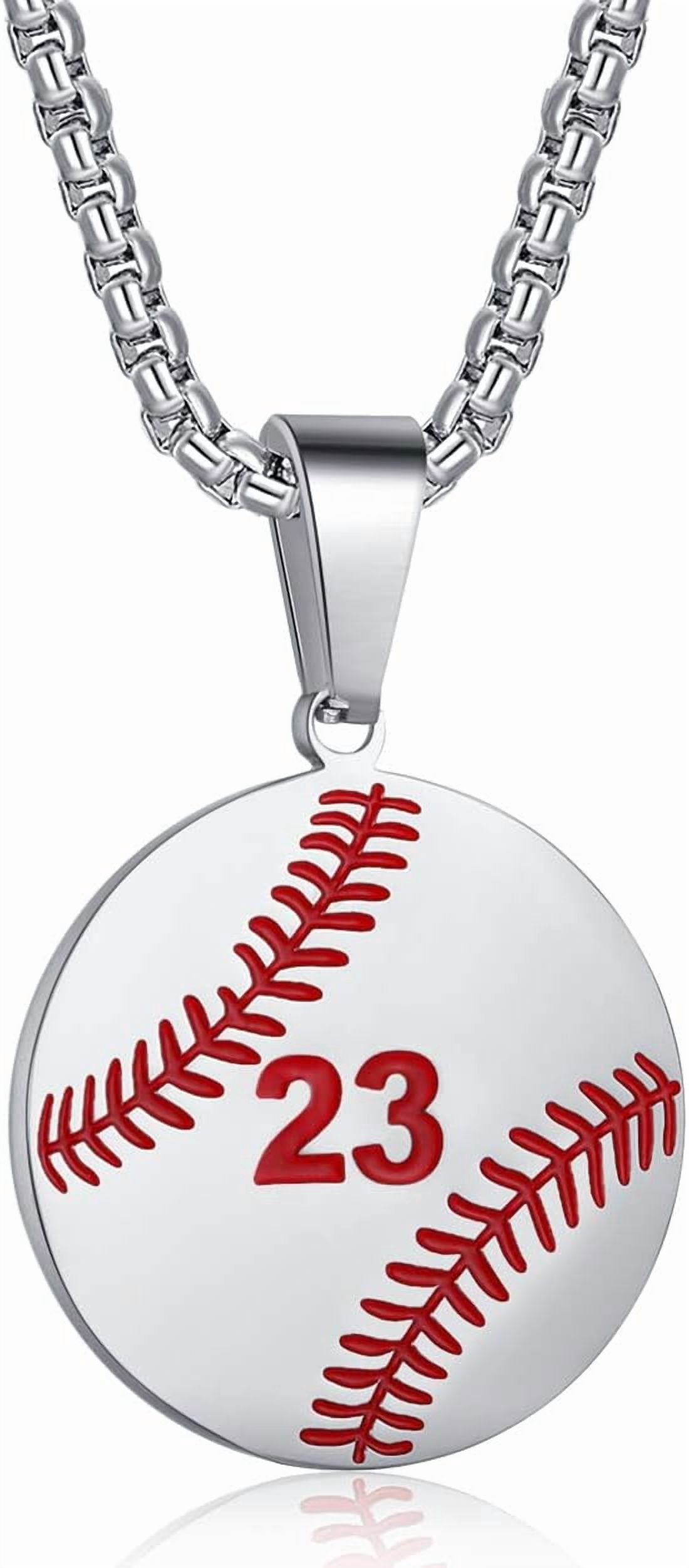 Baseball Athletes Jersey Number 0-99 Cross Pendant Necklace for Women ...