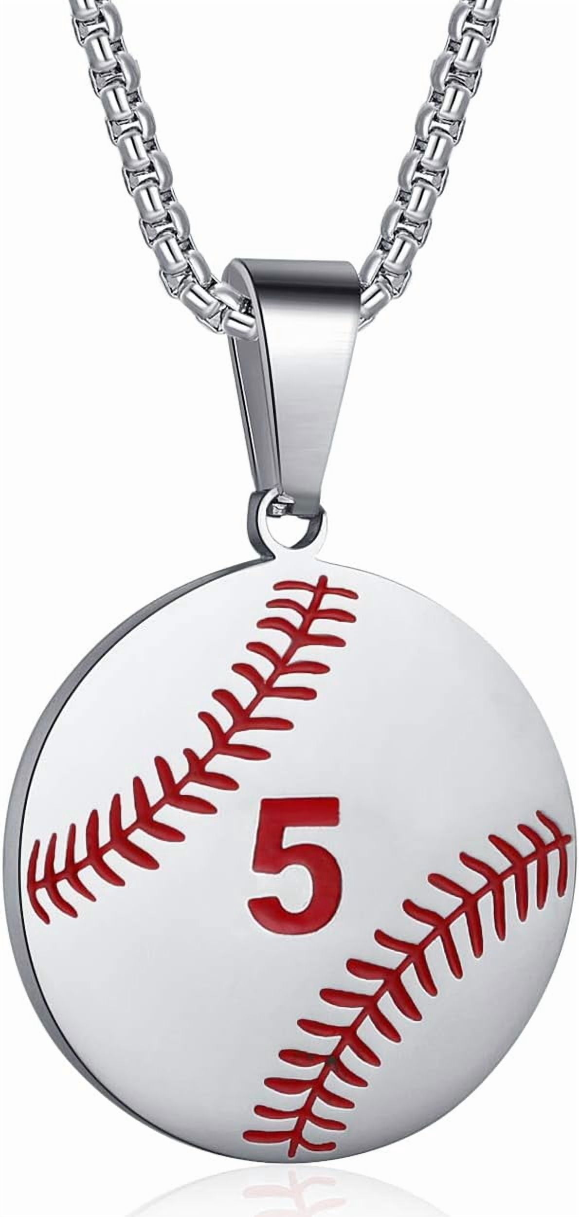 Baseball Athletes Jersey Number 0-99 Cross Pendant Necklace for Women ...