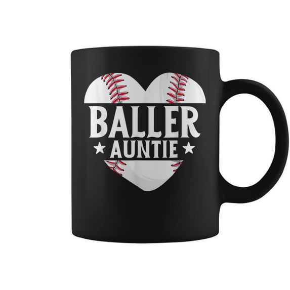 Baseball Aunt Baller Auntie Mothers Day Mom Women Coffee Mugs - Walmart.com