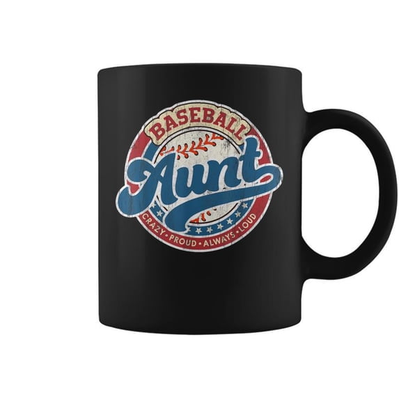 Baseball Aunt Retro Family Matching Game Day Cute Coffee Mugs - Walmart.com