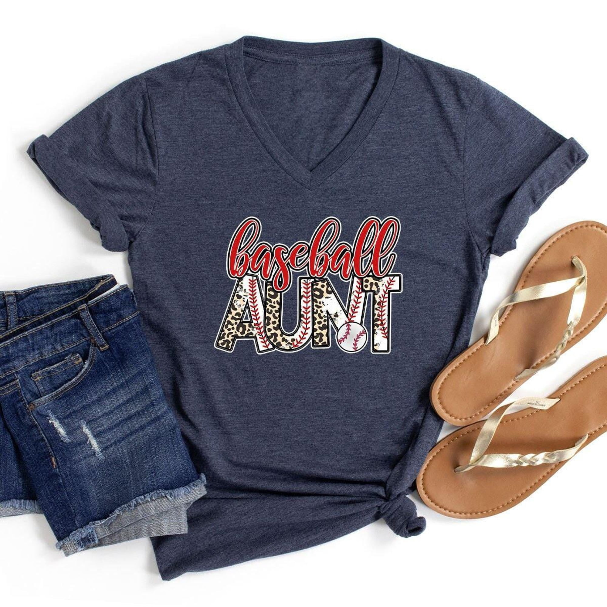 Baseball Aunt TShirt Baseball Shirt Sport Aunt Shirt Baseball Auntie ...