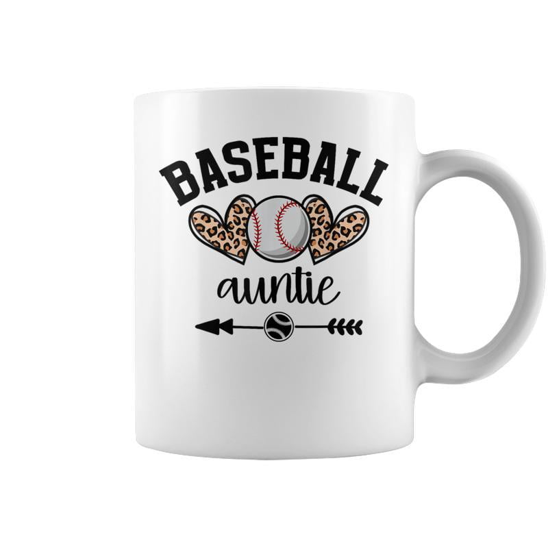 Baseball Auntie Baseball Auntie Game Day Senior Night Coffee Mugs ...