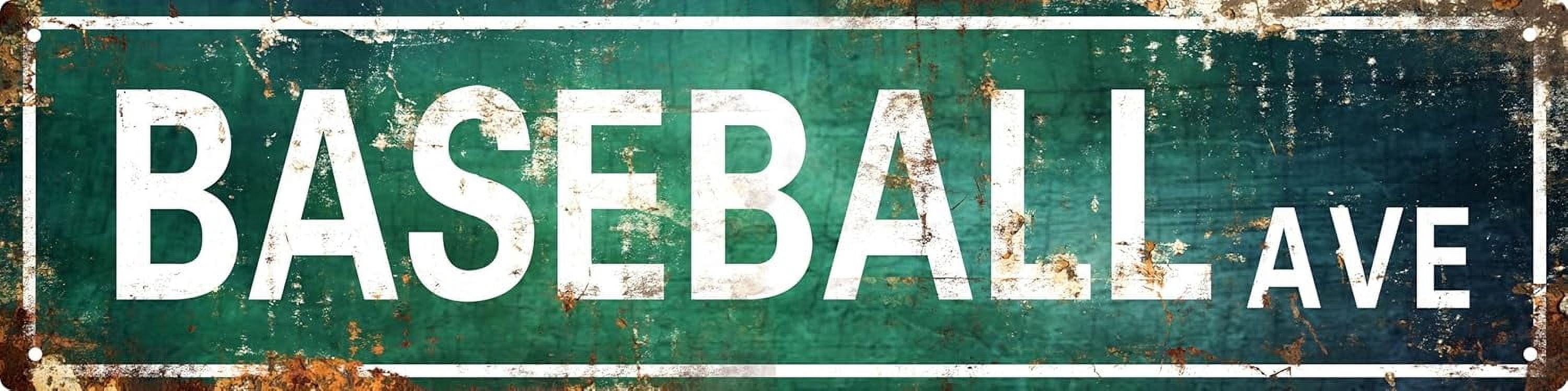 Baseball Ave Decor Signs For Boys Room Metal Tin Sign Man Cave Novel ...