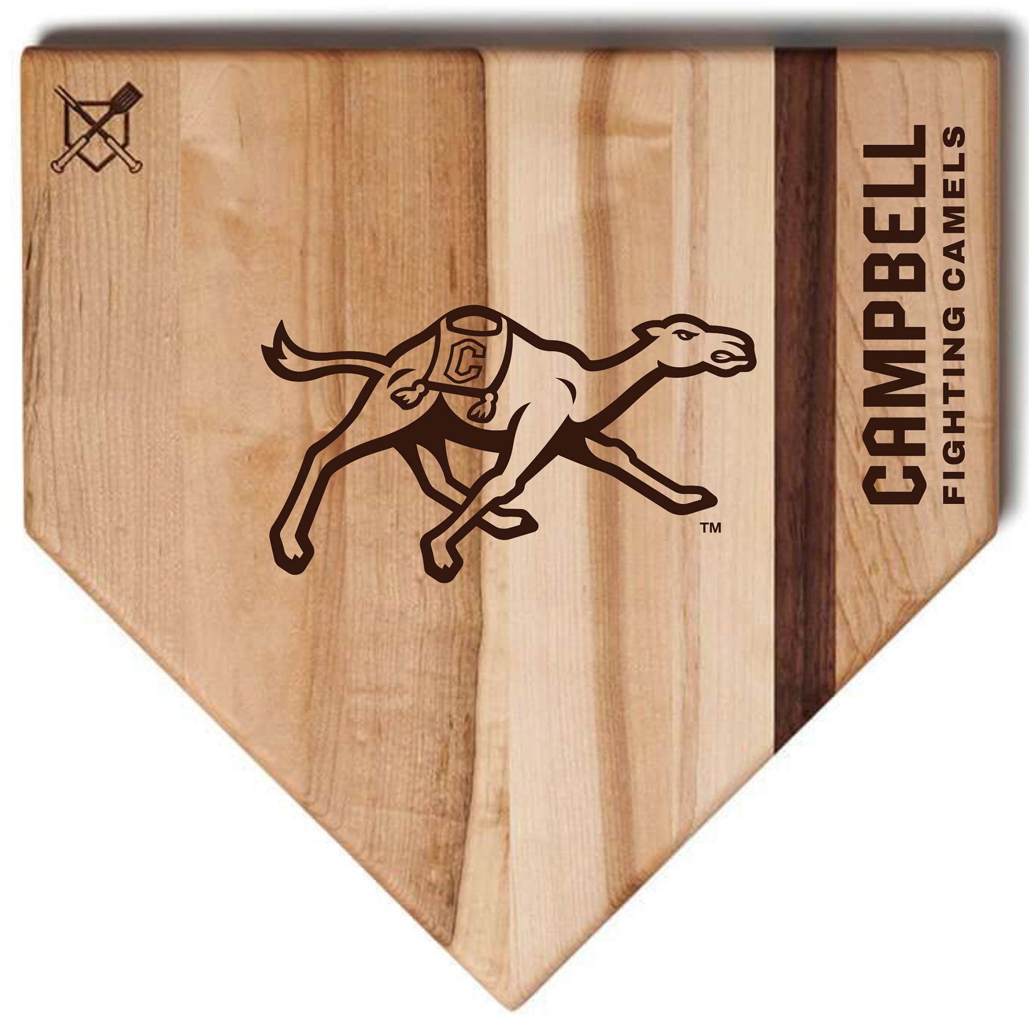 Baseball BBQ Campbell Fighting Camels 12" x 12" Home Plate Cutting ...