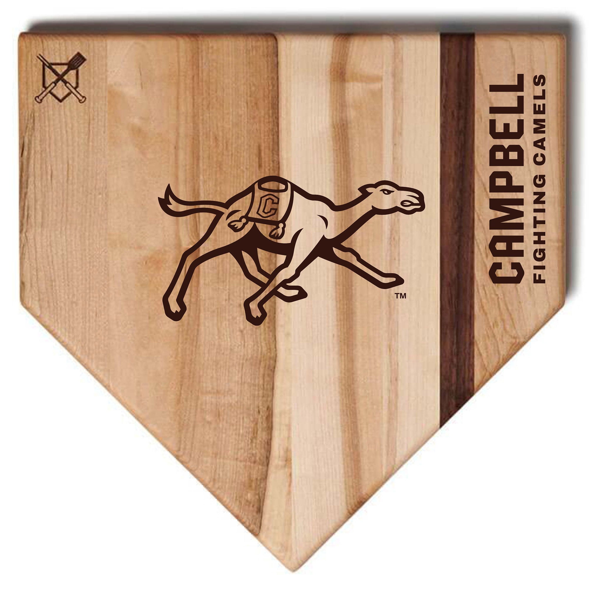 Baseball BBQ Campbell Fighting Camels 17" x 17" Home Plate Cutting ...