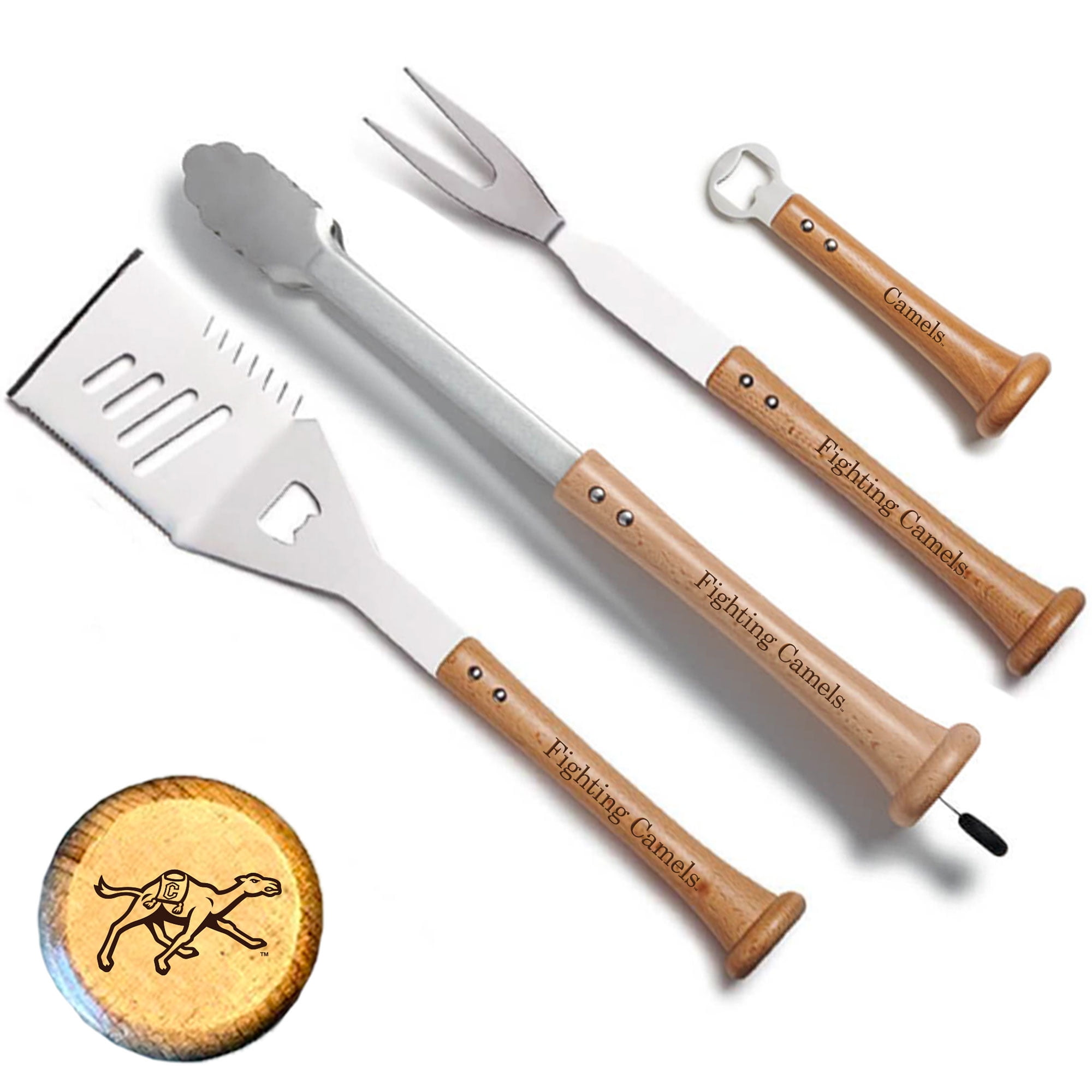 Baseball BBQ Campbell Fighting Camels Home Run Grill Set - Walmart.com
