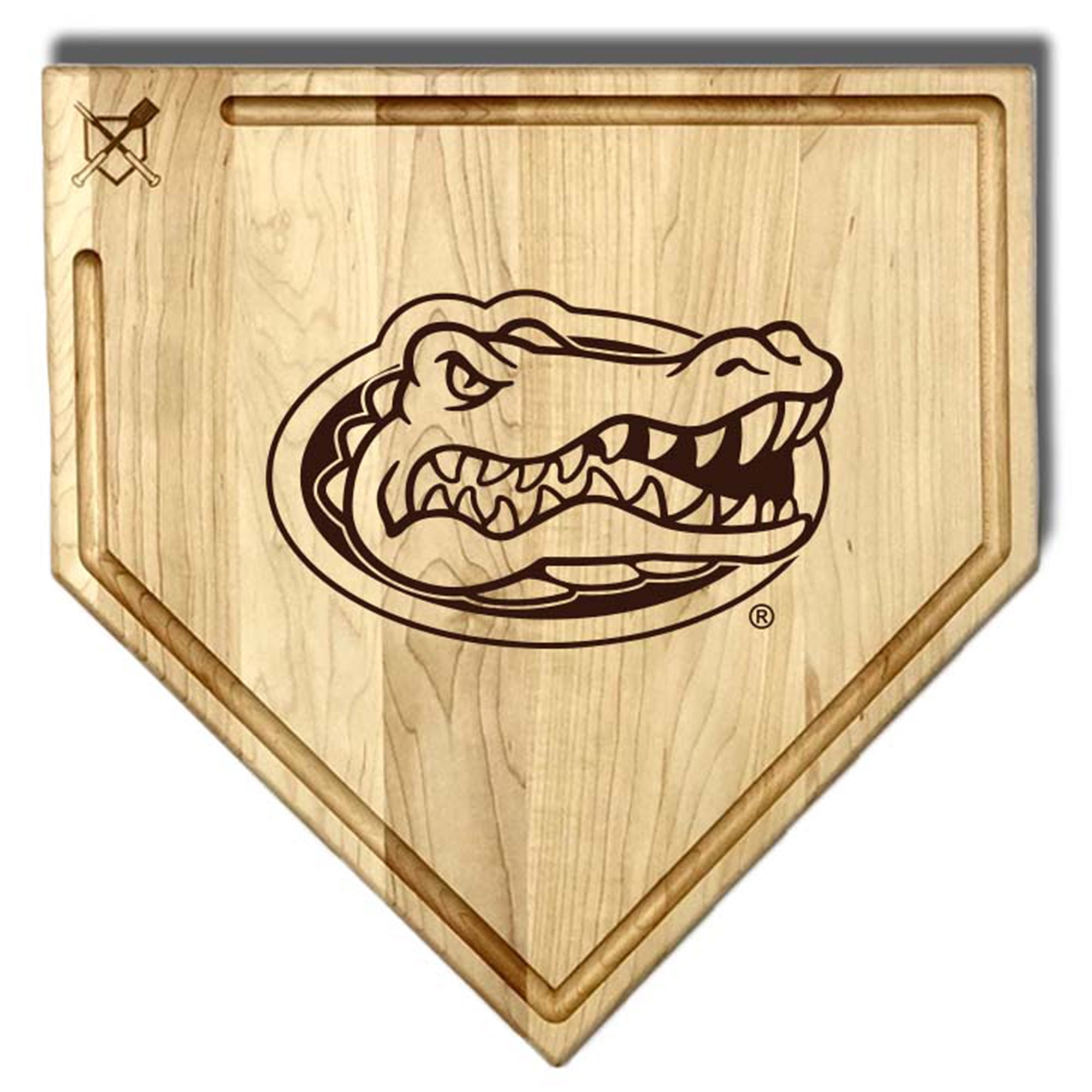 Baseball BBQ Florida Gators 17" x 17" Home Plate Cutting Board With ...