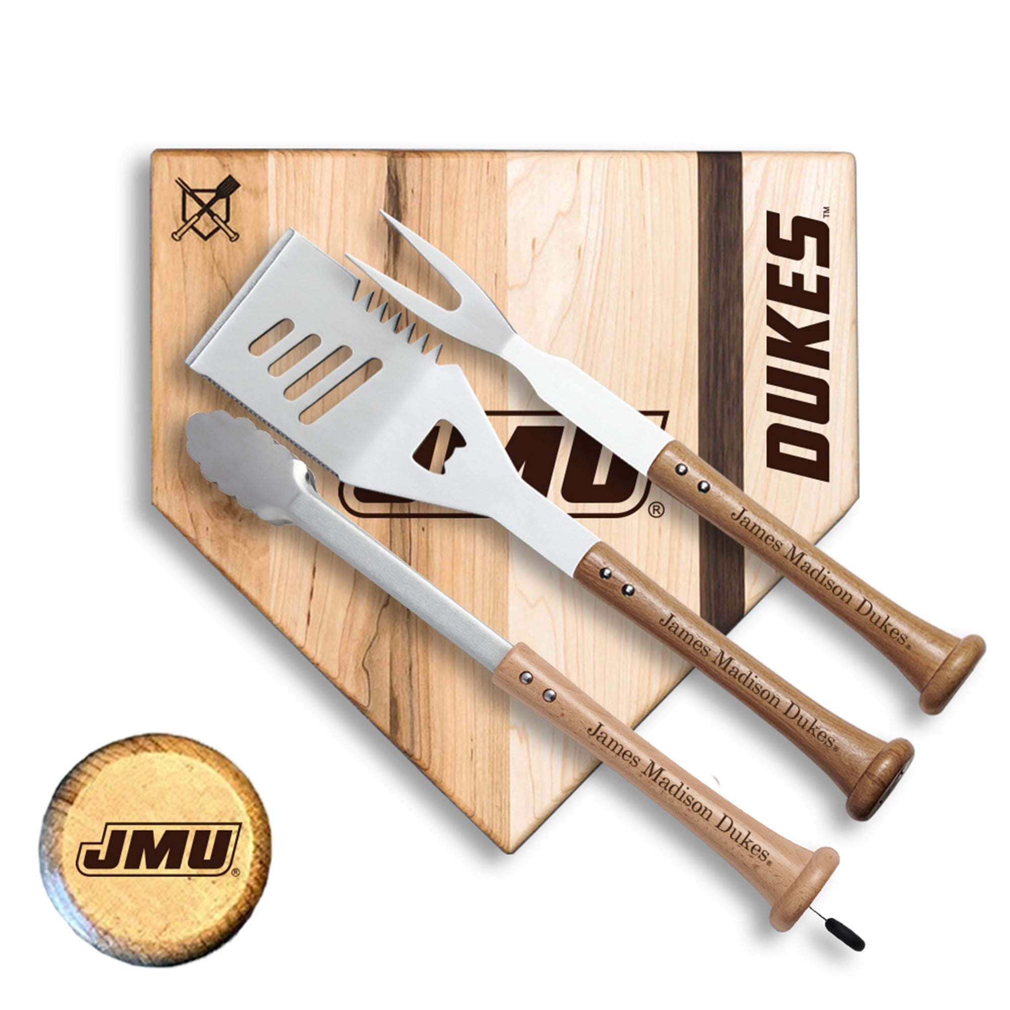 Baseball BBQ James Madison Dukes 12" Silver Slugger Combo Set - Walmart.com