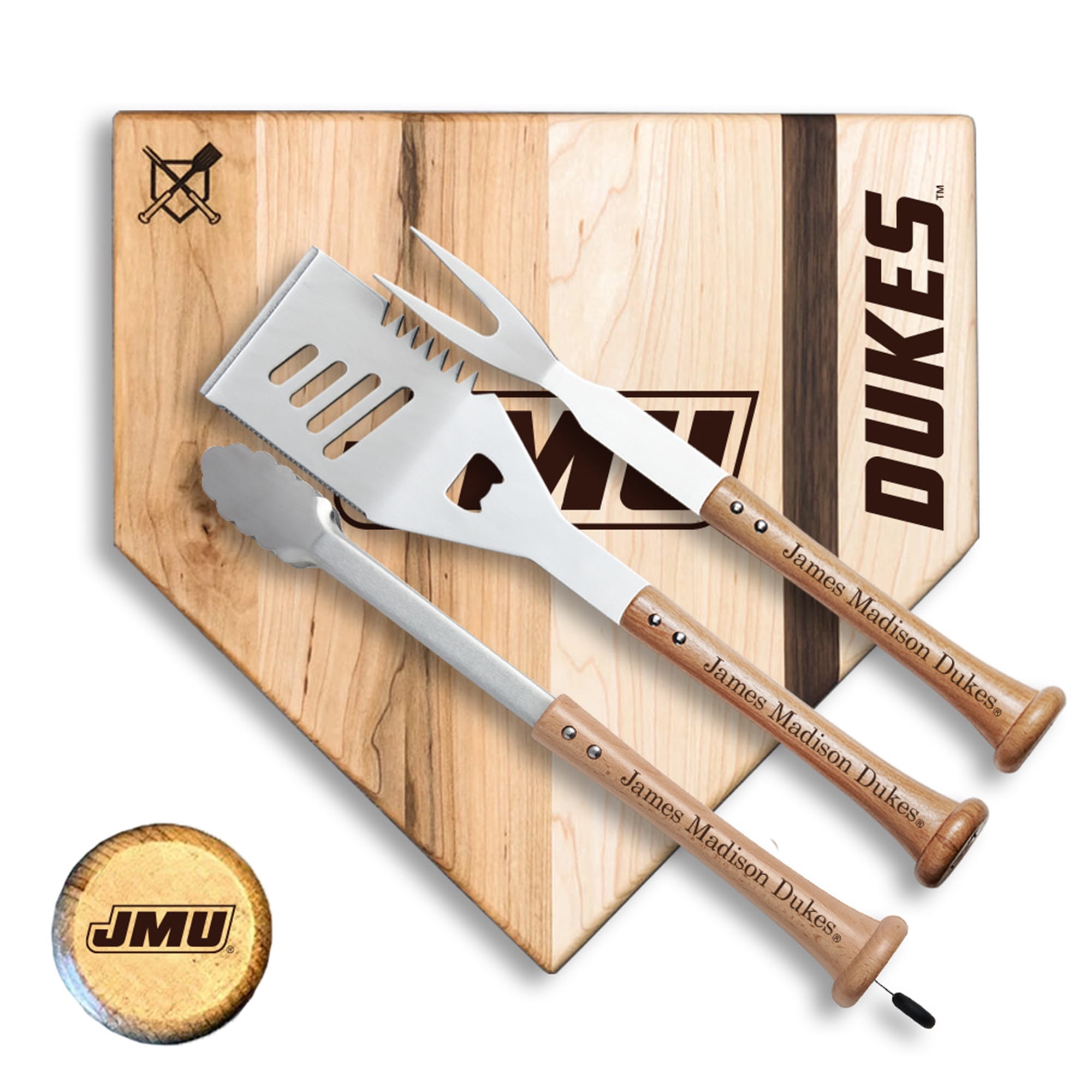 Baseball BBQ James Madison Dukes 17" Silver Slugger Combo Set - Walmart.com