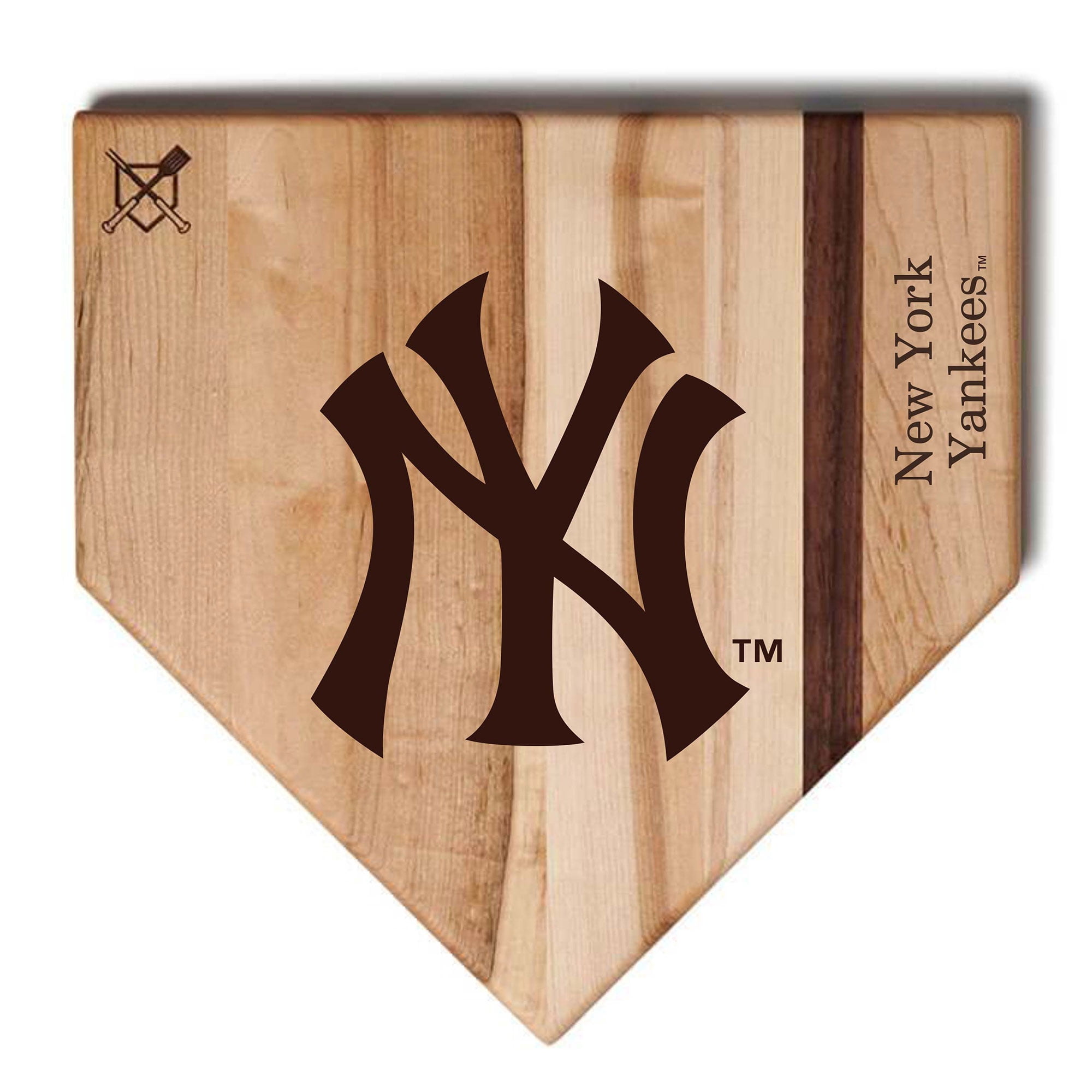 Baseball BBQ New York Yankees 17'' x 17'' Home Plate Cutting Board ...