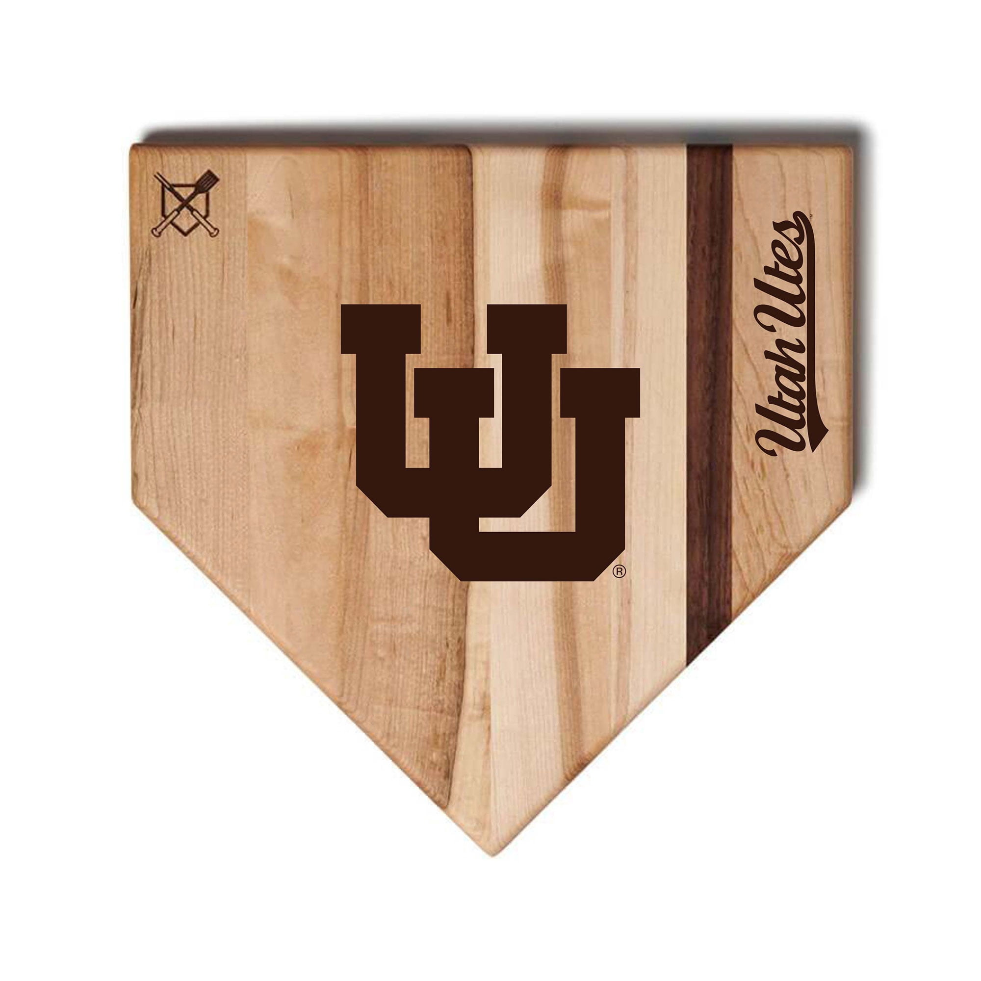 Baseball BBQ Utah Utes 12" x 12" Home Plate Cutting Board - Walmart.com