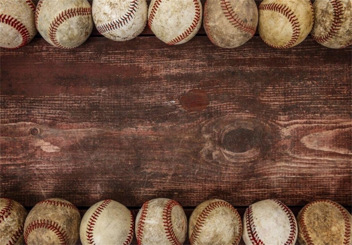 Baseball Backdrop Grunge Baseball Ball Wooden Board Vintage Sport Photo ...