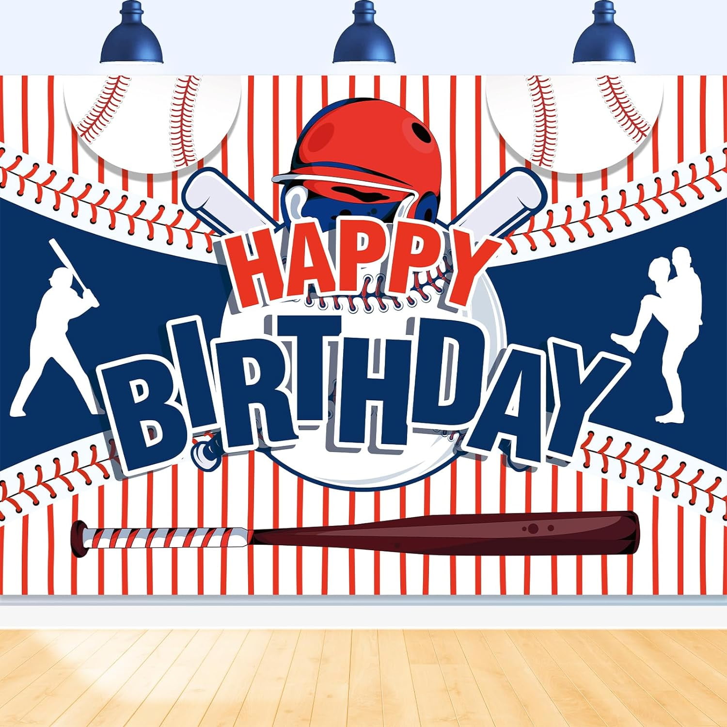 Baseball Backdrop, Baseball Happy Birthday Backdrop Baseball Banner ...