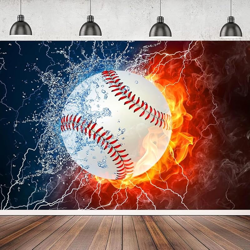 Baseball Backdrop for Sports Party Decorations MEETSIOY Classic ...