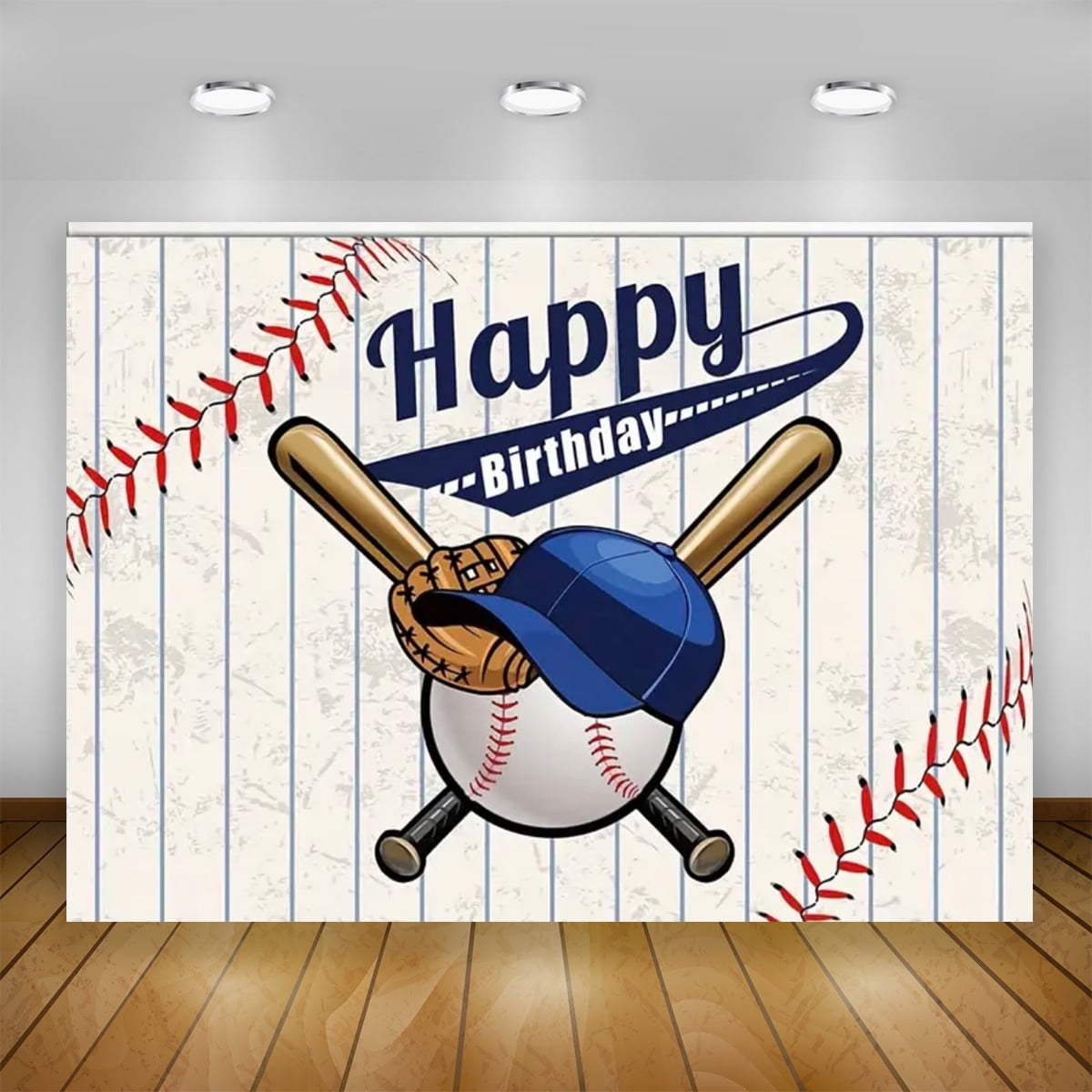 Baseball Backgrounds Children's Birthday Party Decoration Newborn Baby ...