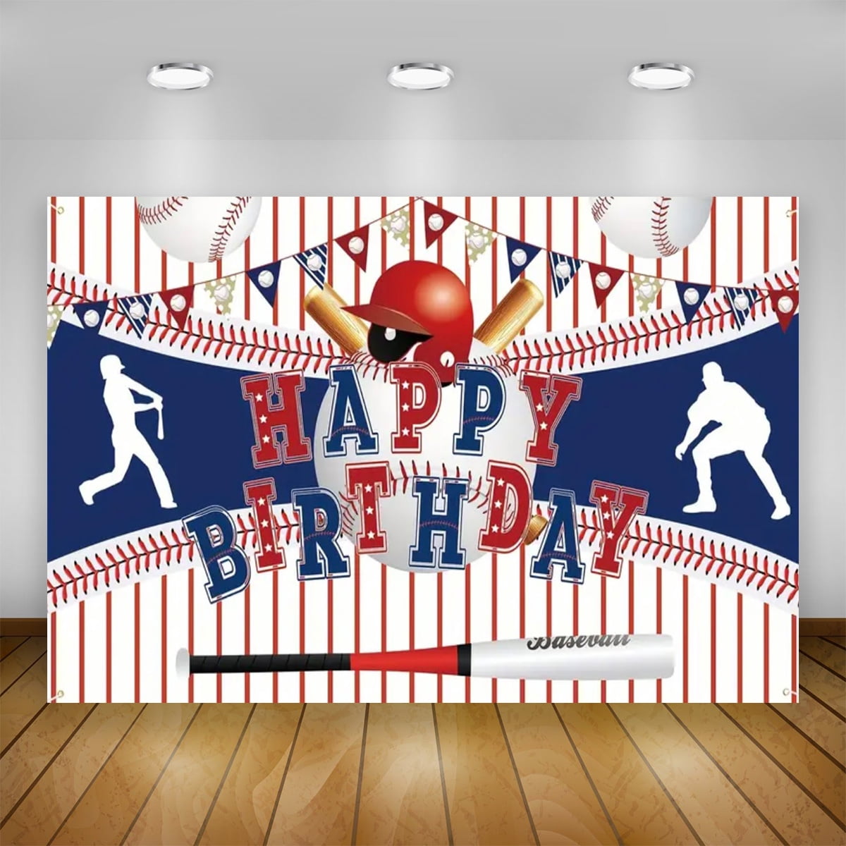 Baseball Backgrounds Children's Birthday Party Decoration Newborn Baby ...