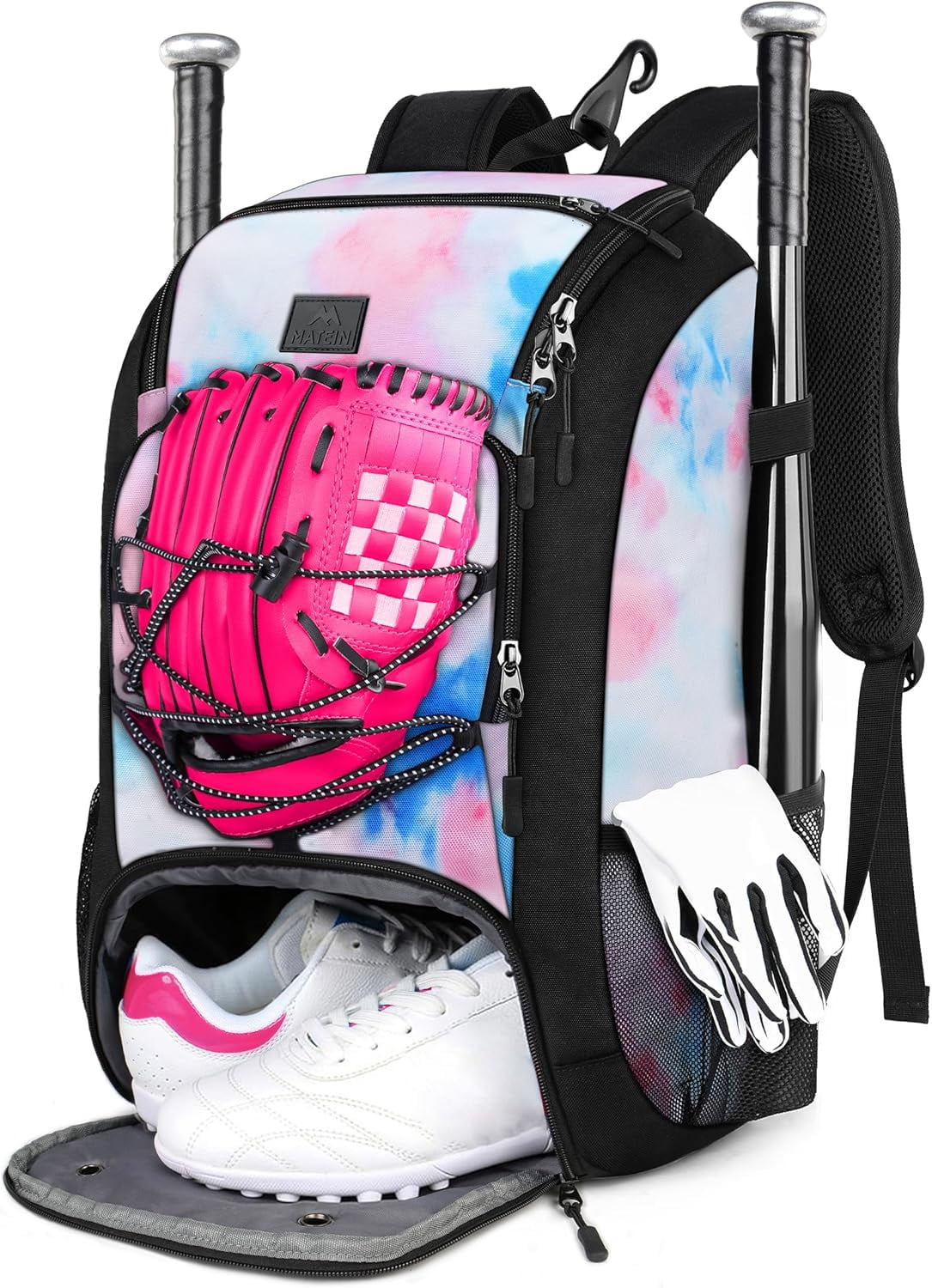 Baseball Backpack, Softball Bat Bag with Shoes Compartment for Youth ...