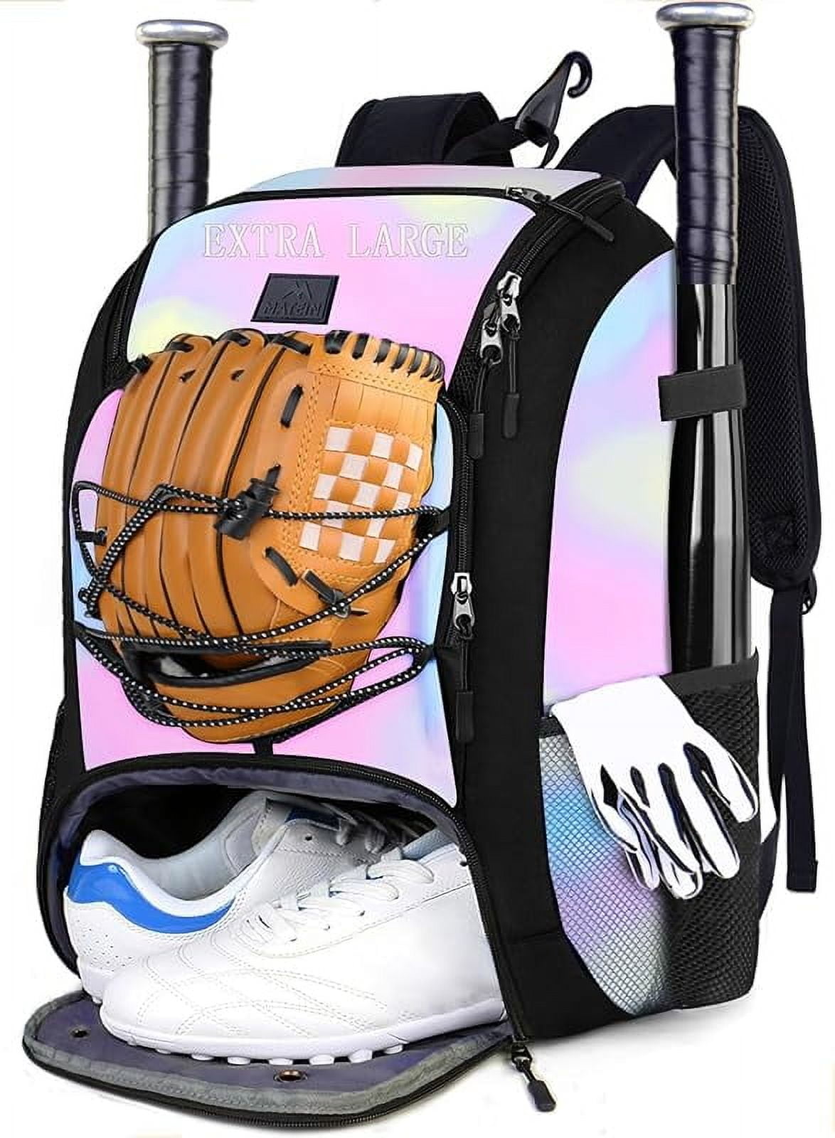 Baseball Backpack, Softball Bat Bag with Shoes Compartment for Youth ...