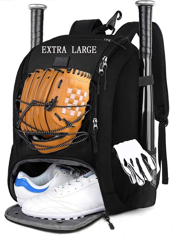 Baseball Backpack, Softball Bat Bag with Shoes Compartment for Youth ...