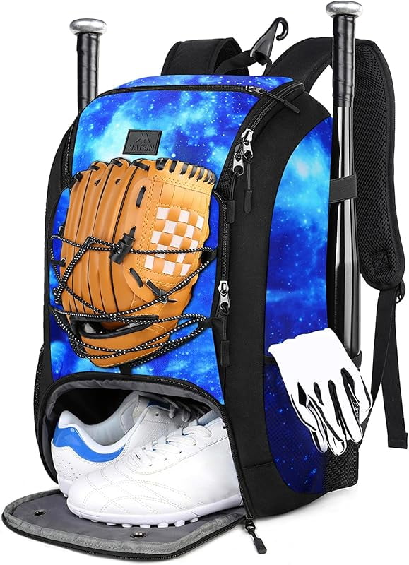Baseball Backpack, Softball Bat Bag with Shoes Compartment for Youth ...
