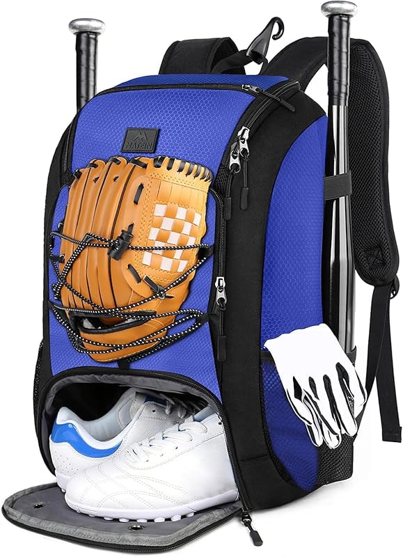 Baseball Backpack, Softball Bat Bag with Shoes Compartment for Youth ...
