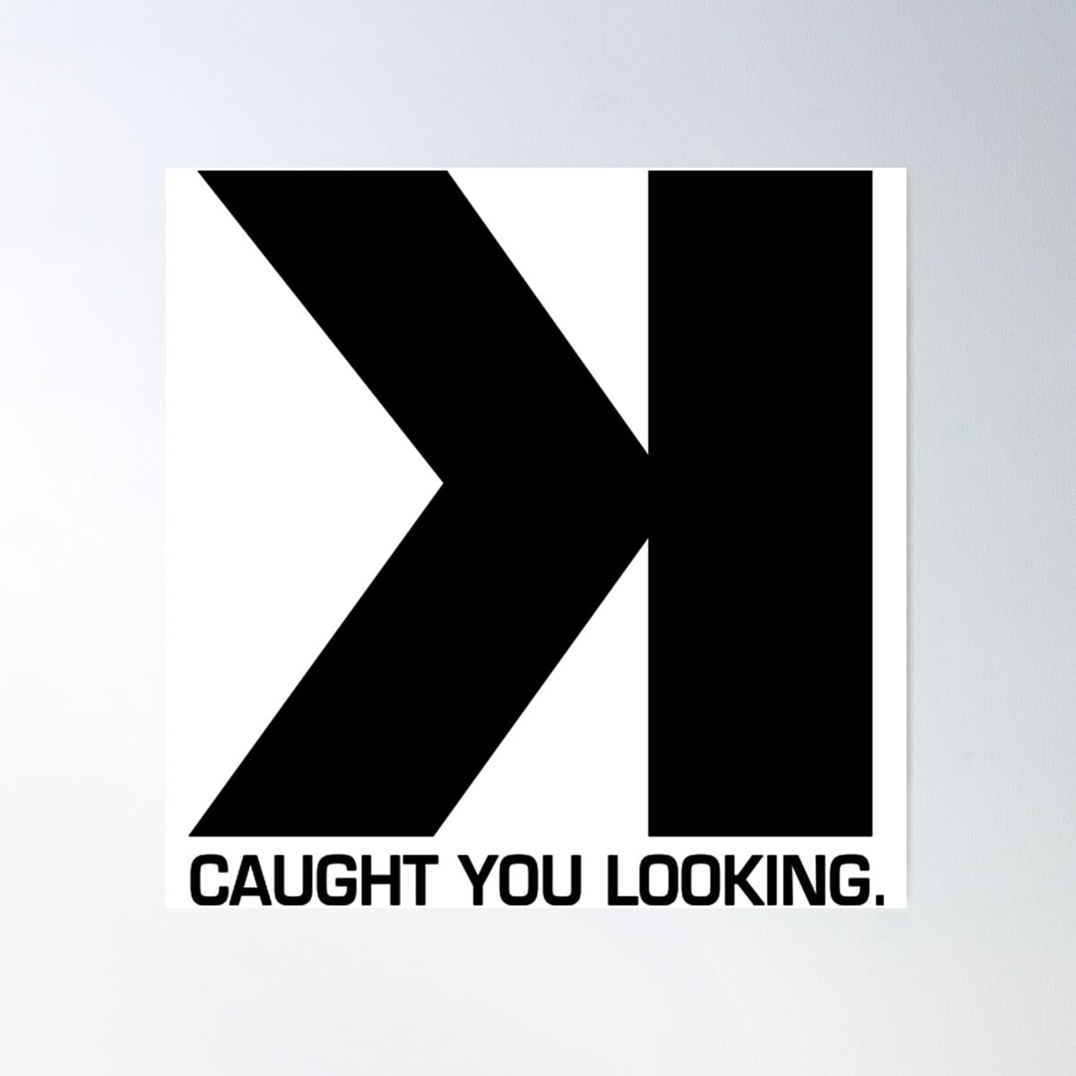 Baseball Backwards K Strikeout Score Keeper Funny Poster Wall Art ...