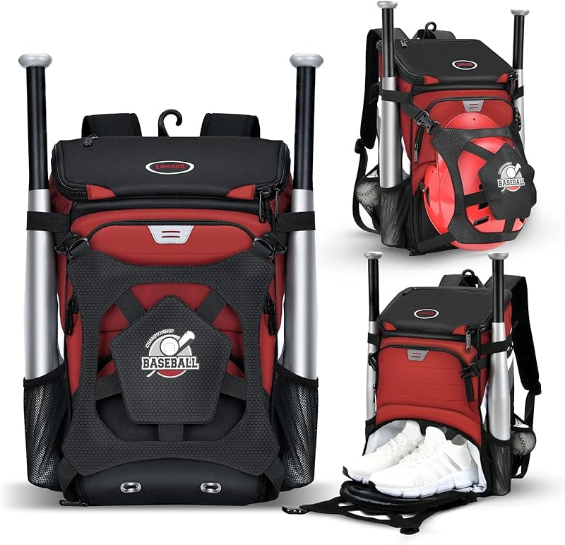 Baseball Bag for Adult and Youth, Large Capacity Bat Bag Lightweight ...