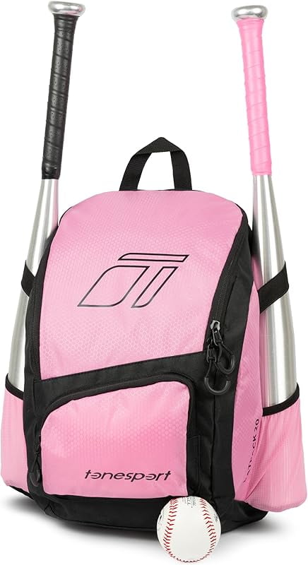 Baseball Bag - Backpack for Baseball, Softball, Tball - Adults & Youth ...