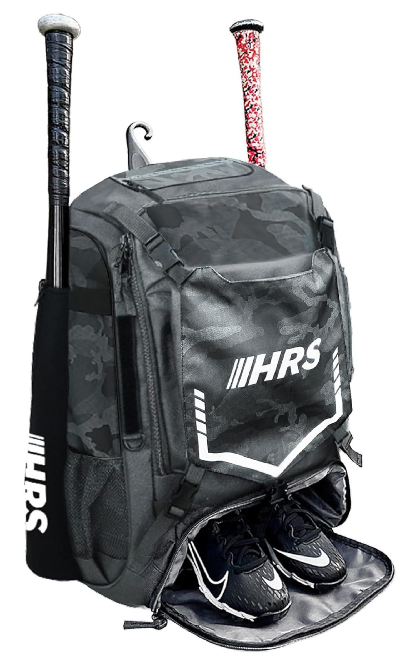 Baseball Bag, Softball Bat Bag for Youth & Adult. Holds 4 Bats, Glove ...