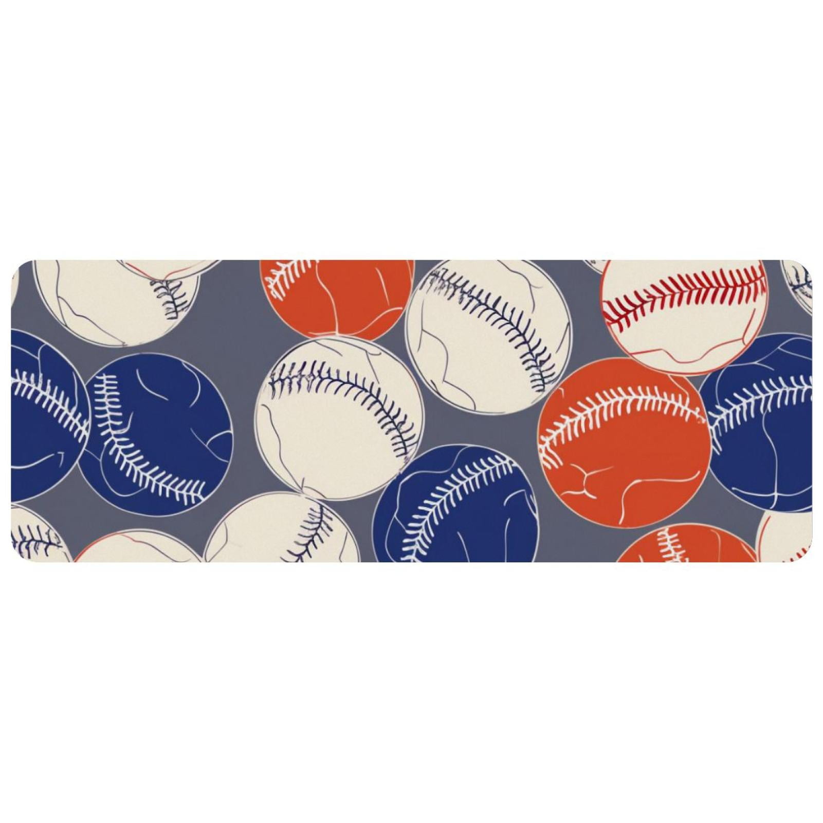 Baseball Ball Background Mouse Pad, Personality Design Rubber Base for ...